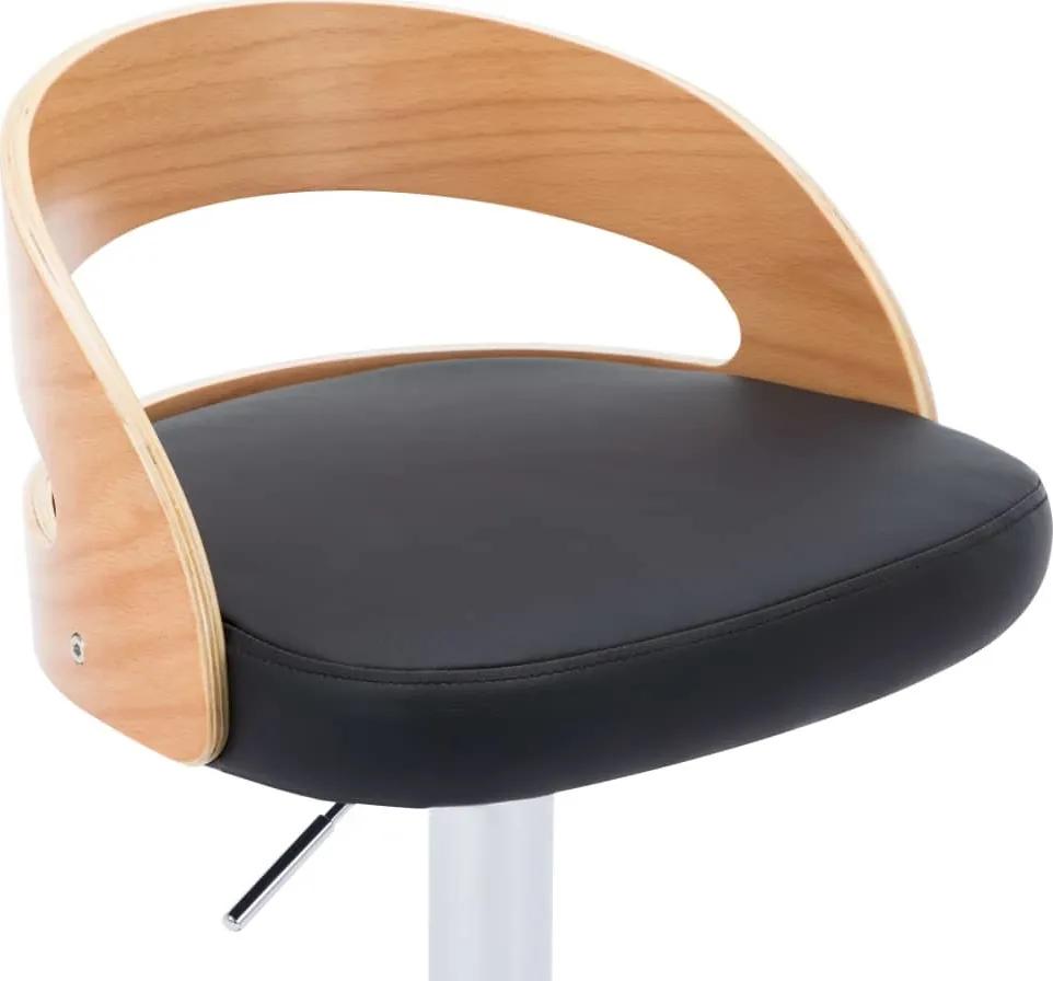 vidaXL Barové stoličky 2 ks ohýbané dřevo [283148] Barva: krémová a tmavě hnědá