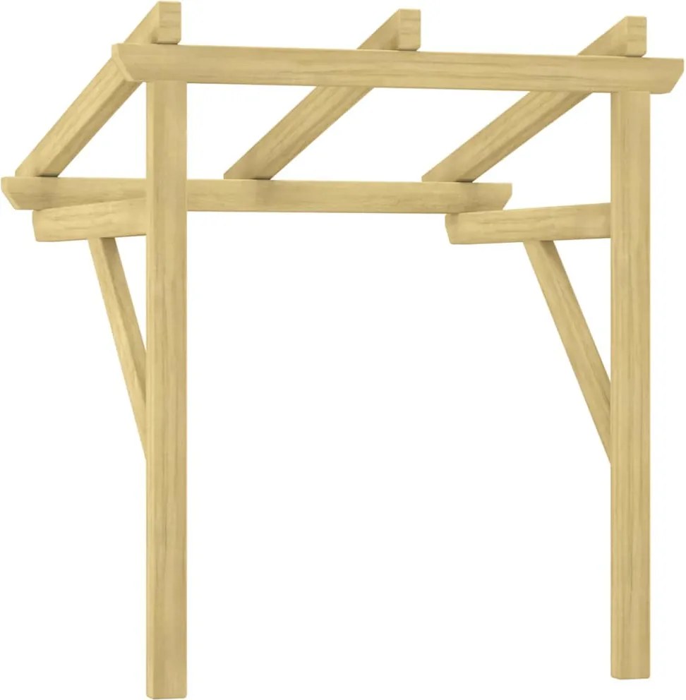 Vchodová stříška 100x100x80 cm impregnovaná masivní borovice 318569