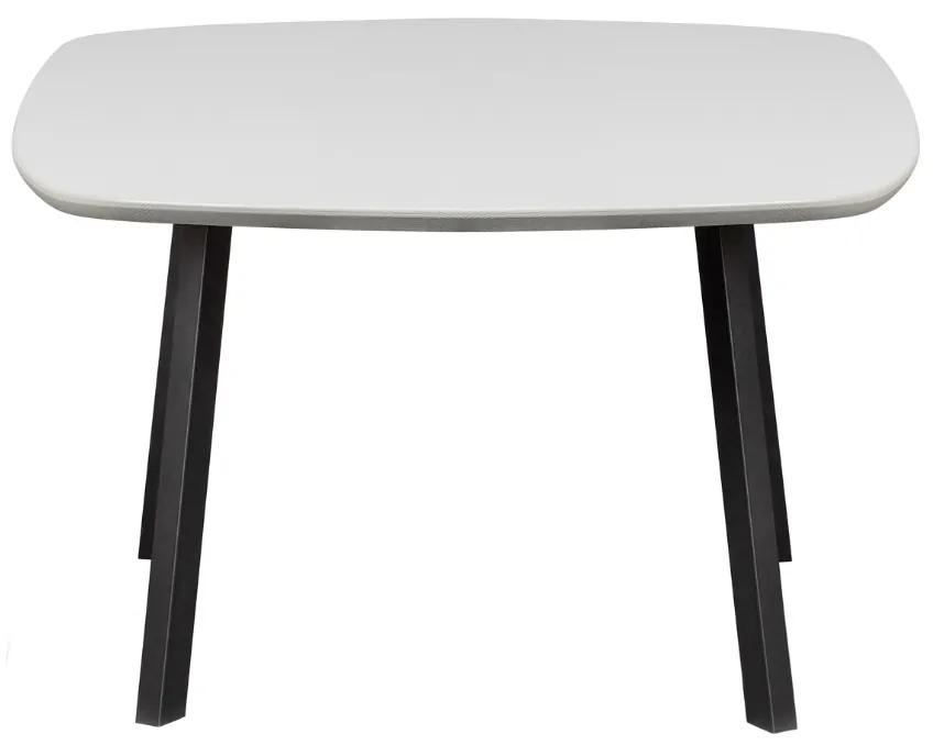 Hoorns Bílý dubový jídelní stůl Hasha 130 x 130 cm