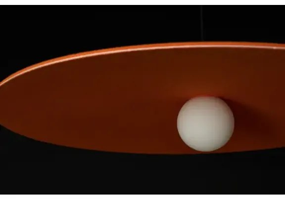 Designový lustr Freya oranžová