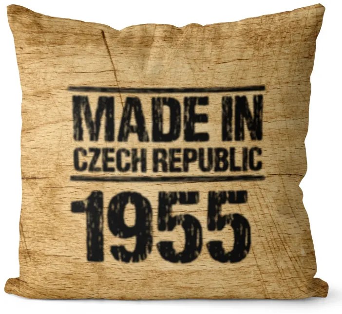 Polštář Made In + rok (Velikost: 40 x 40 cm, rok: 1955)
