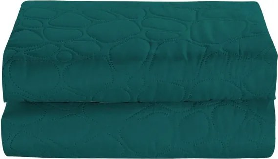 Tyrkysový přehoz na postel STONE Rozměr: 200 x 220 cm