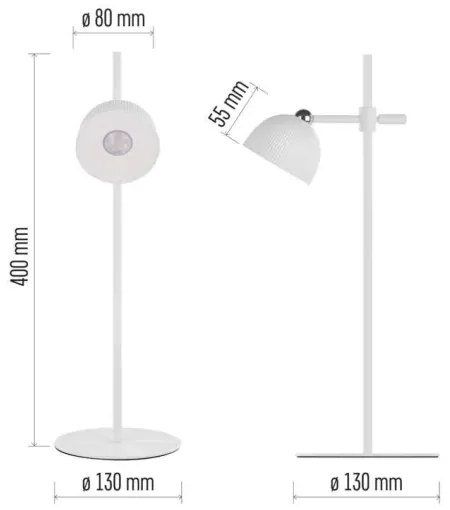 LED Stmívatelná nabíjecí stolní lampa magnetická 4v1 LED/4,2W/3,7V 4000K bílá