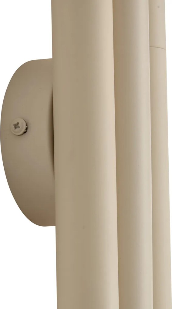 Retro nástěnné svítidlo béžové 3-světelné - Pipes