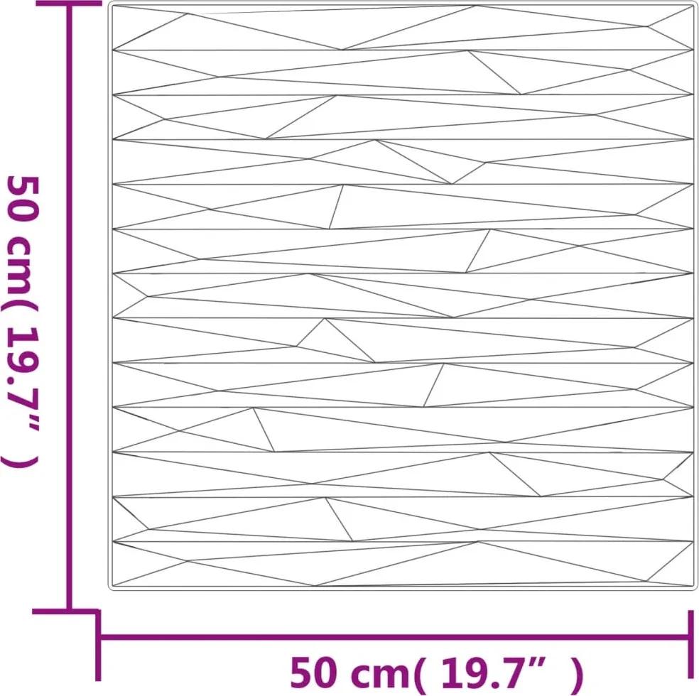 vidaXL Nástěnné panely 48 ks 50 x 50 cm XPS 12 m² ametyst [356942] Barva: Diamant bílá