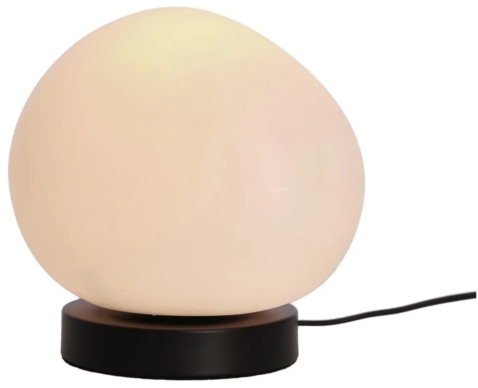 Černo-bílá stolní lampa (výška 19 cm) Stones – Candellux Lighting