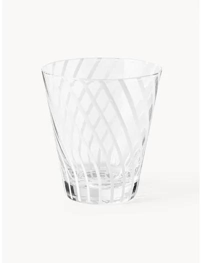 Ručně vyrobené sklenice na vodu Carson, 4 ks
