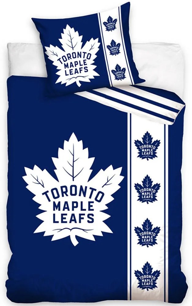 Mikroplyšové ložní povlečení NHL Toronto Maple Leafs - 70 x 90 cm + 140 x 200 cm