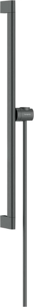 Hansgrohe Unica - Sprchová tyč 66 cm, se sprchovou hadicí, kartáčovaný černý chrom 24402340