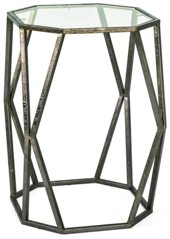 Mørtens furniture Konferenční stůl Derek, 50 cm, antická bronzová