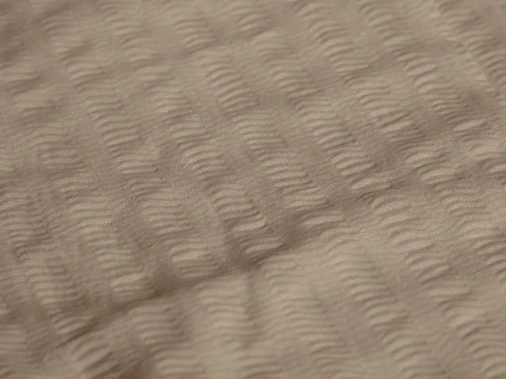 Krepové povlečení DENYX BLEND světle hnědé, zip Rozměr povlečení: 2 ks 70 x 90 cm | 200 x 220 cm