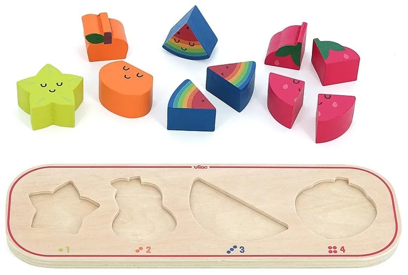 Vilac Vkládací puzzle Učím se počítat ovoce Sarah Betz