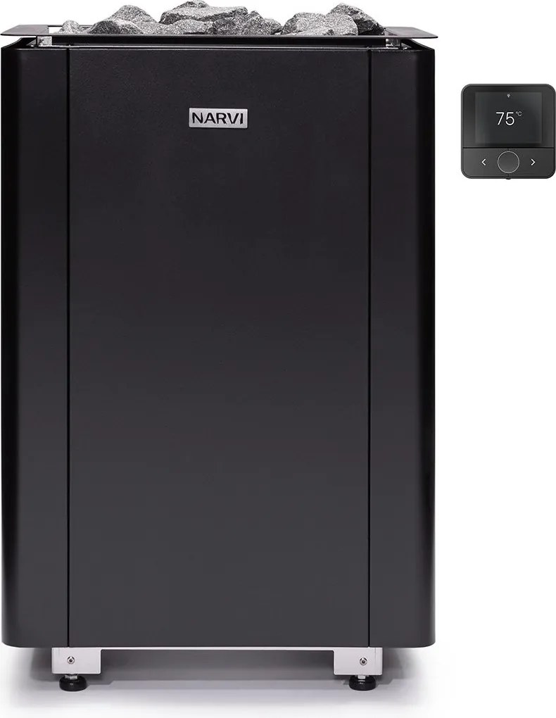 Narvi saunová kamna elektrická Ultra Small WiFi 9 kW, black