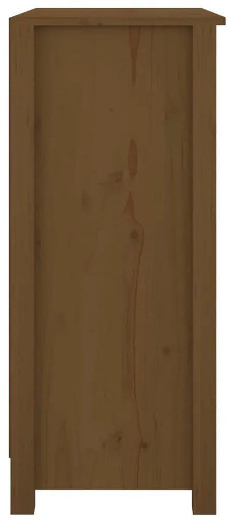 Příborník medově hnědý 70 x 35 x 80 cm masivní borové dřevo - Default Title