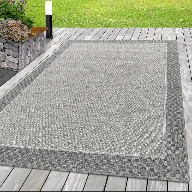 Ayyildiz, Kusový koberec Aruba 4905 cream – na ven i na doma, 60x100, šedá, chodba / předsíň