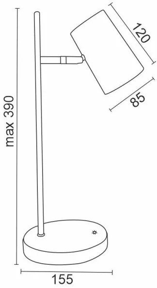 LED Stmívatelná dotyková stolní lampa ALICE LED/5W/230V bílá