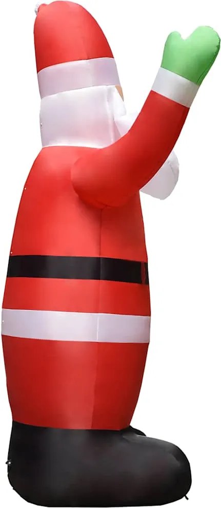 Nafukovací santa claus s LED vánoční dekorace IP44 4,5 m 289301