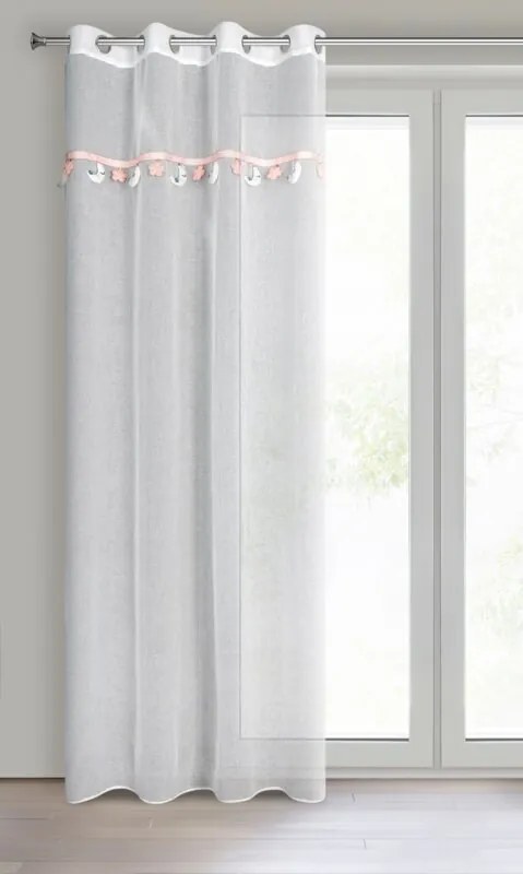 Bílá záclona MONA1 140 x 250 cm
