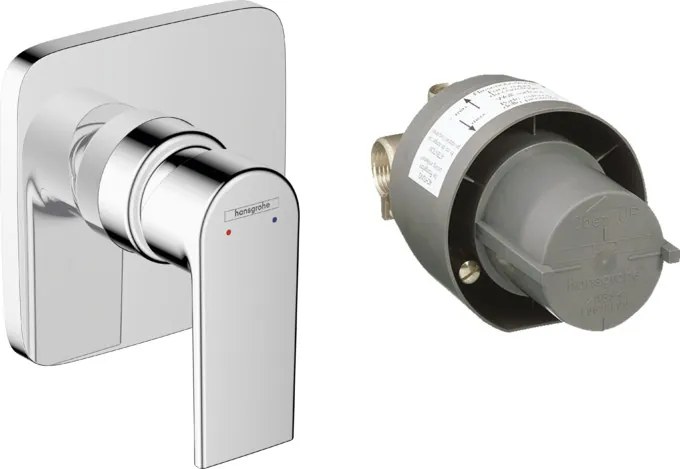 Hansgrohe Vernis Shape, sprchová baterie pod omítku, s tělesem, chromová, 71662000