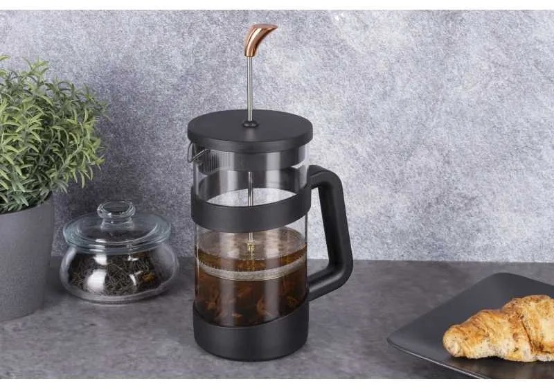 BERLINGERHAUS Konvice na čaj a kávu French Press 1000 ml Black Rose Collection BH-7616