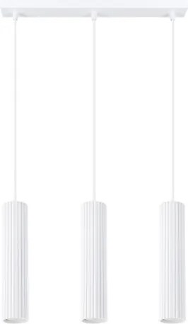 Závěsné svítidlo SOLLUX KARBON 3L bílá GU10 3x10W bez žárovek SL.1537