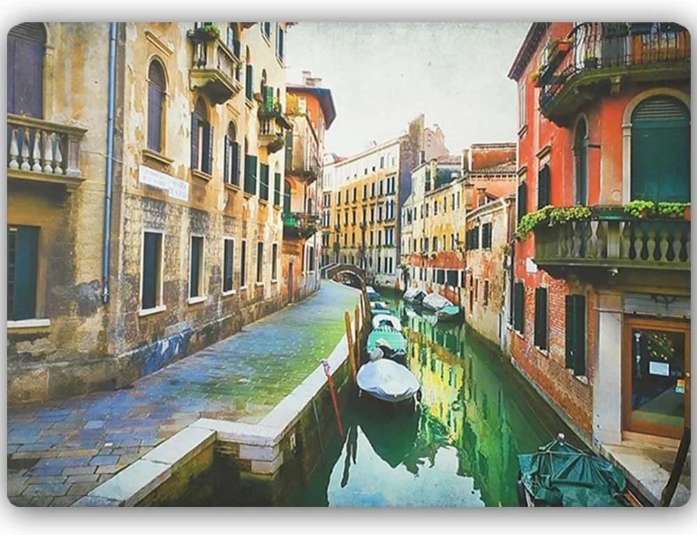 CARO Kovový obraz - Venice 2 60x40 cm