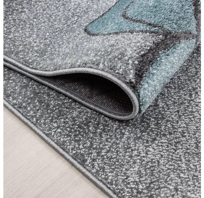Ayyildiz Dětský kusový koberec KIDS 0580, Modrá Rozměr koberce: 80 x 150 cm