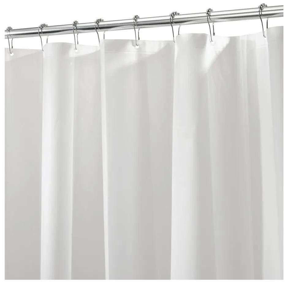 Bílý sprchový závěs iDesign, 200 x 180 cm