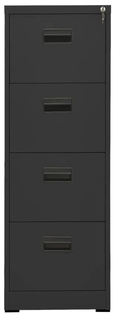 Kancelářská skříň antracitová 46 x 62 x 133 cm ocel,  336281