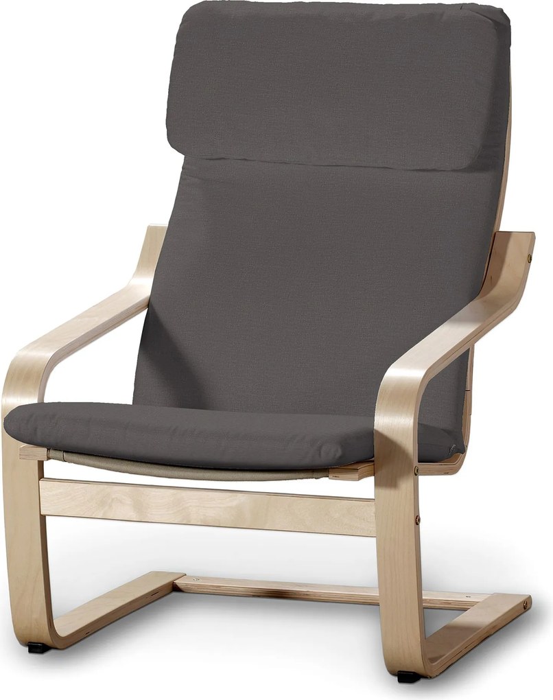 Sedák na křeslo IKEA Poäng barva hnědá látka sametová