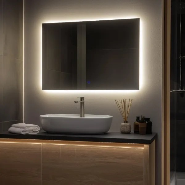 Brilagi - LED Koup. zrcadlo LUCE LED/30W/230V 60x90 cm IP44 CRI 90 stmív. + CCT