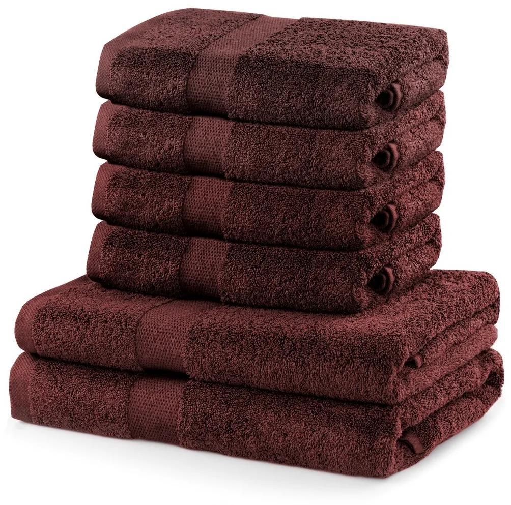 Set hnědých ručníků DecoKing MARINA
