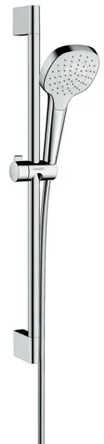 Hansgrohe Croma Select E, sprchová sada 1 jet EcoSmart 9 l/min se sprchovou tyčí 65 cm, bílá/chromová, HAN-26585400