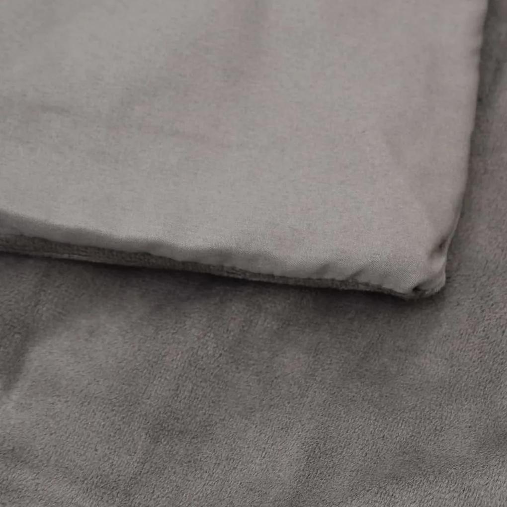 Zátěžová deka s povlečením šedá 120 x 180 cm 5 kg textil,  350824