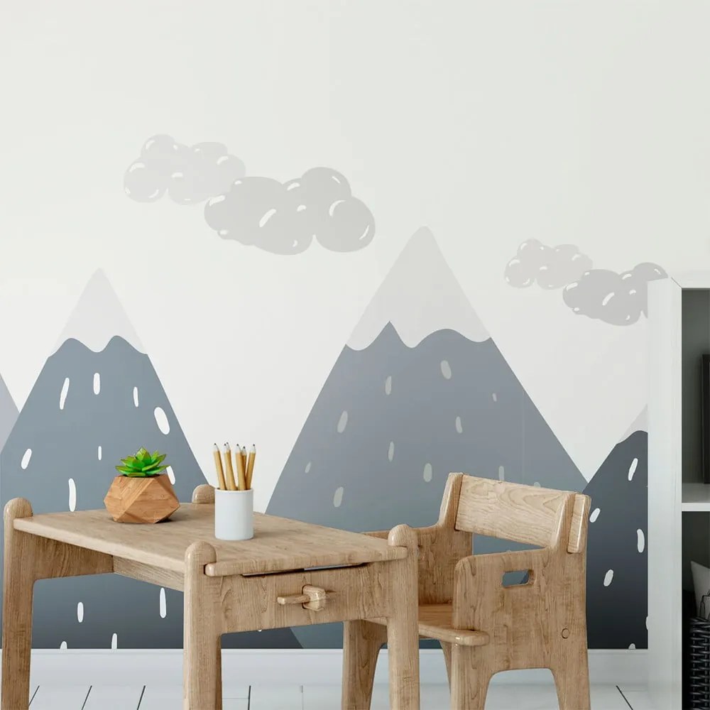 Nástěnná samolepka Ambiance Scandinavian Giant Mountains Dinka