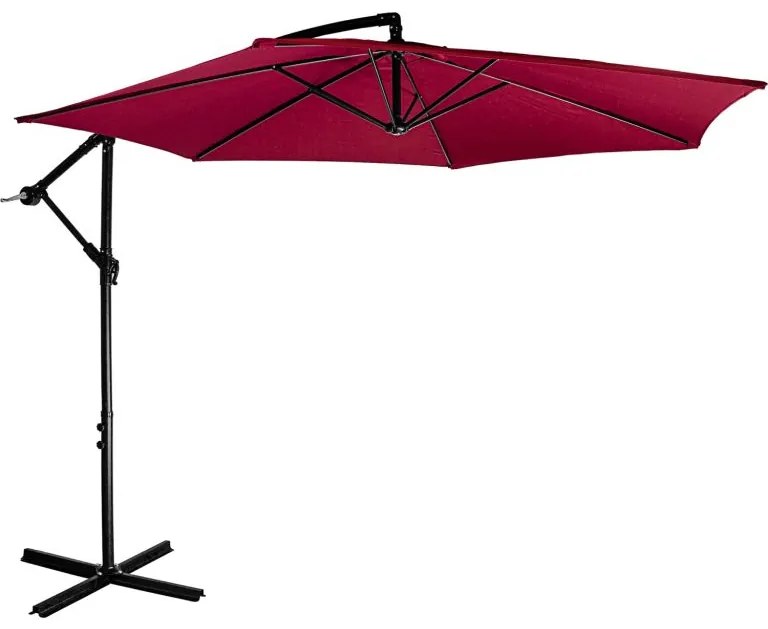 STILISTA Zahradní slunečník, 330 cm, červený