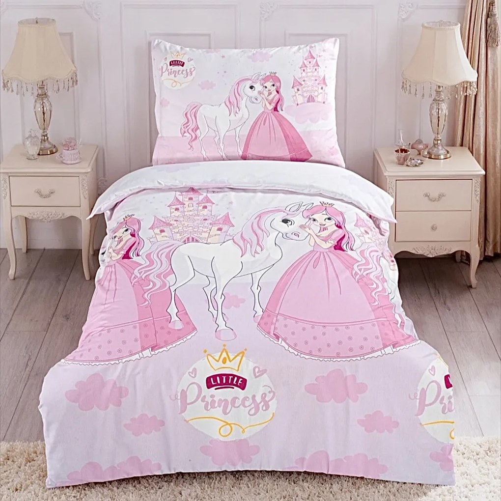 Povlečení bavlněné Princess 200x140cm+90x70cm TiaHome