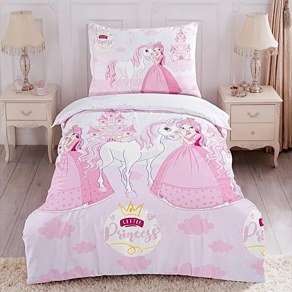 Povlečení bavlněné Princess 200x140cm+90x70cm TiaHome