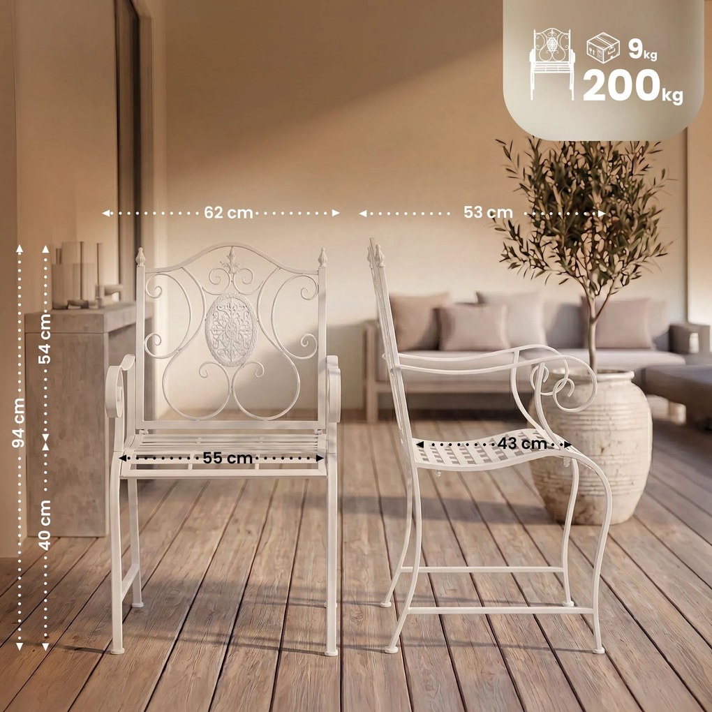 Židle Punjab – bílá