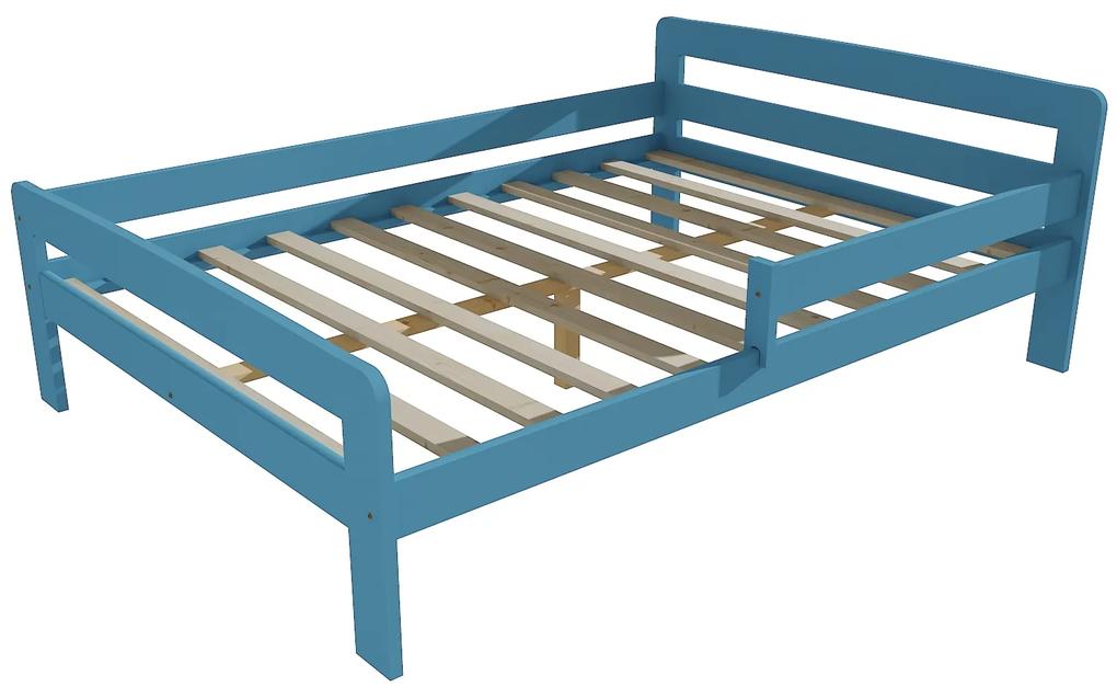 Vomaks Dětská postel se zábranou VMK008C KIDS Rozměr: 100 x 200 cm, Barva: bezbarvý lak