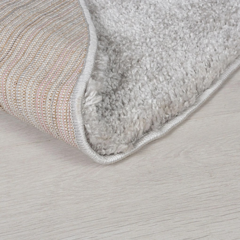 Flair Rugs, Běhoun Shaggy Teddy Grey, 60x230, šedá, dětský pokoj