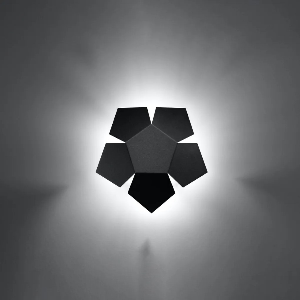 Sollux Lighting Nástěnné svítidlo PENTA černé