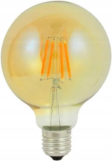 POLLUX LED žárovka G95 EDISON AMBER - E27 - 4W - 320Lm - teplá bílá - 2000K