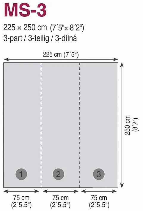 DIMEX | Vliesová fototapeta na zeď Abstrakt pole MS-3-0384 | 225 x 250 cm | šedá, béžová, fialová