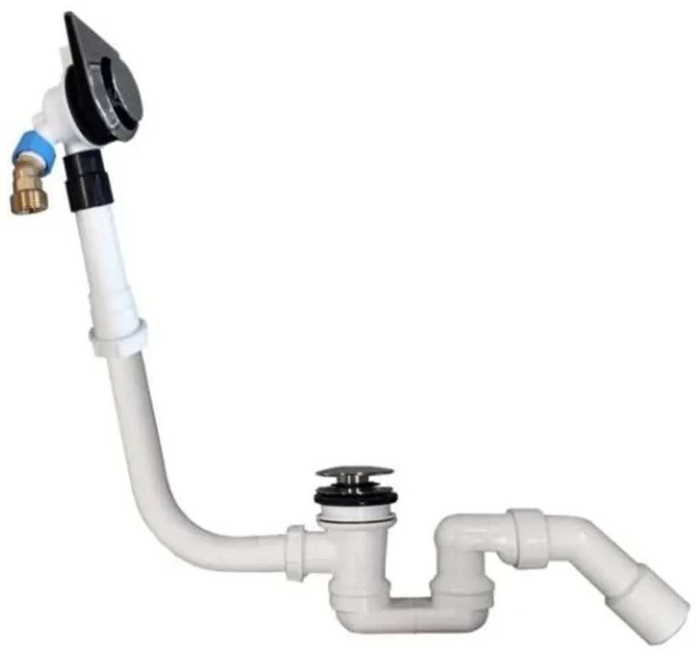 Villeroy & Boch Subway 3.0 - Vanová odtoková a přepadová souprava s napouštěním, Stone White UPCON0136-RW