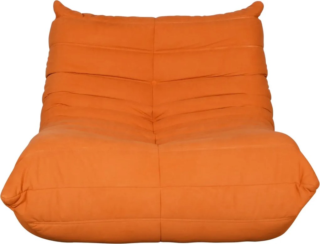 Designové křeslo Nua samet oranžové