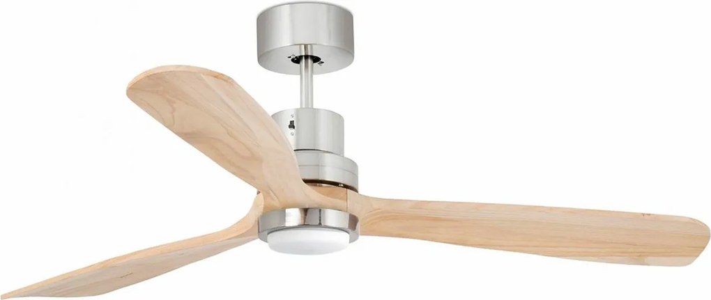 FARO 33560DC LANTAU L LED, nikl/borovice, stropní ventilátor s DC motorem - FARO