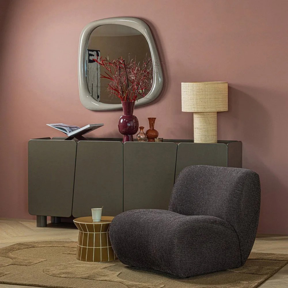 Keramický kulatý odkládací stolek ø 38 cm Plu – WOOOD
