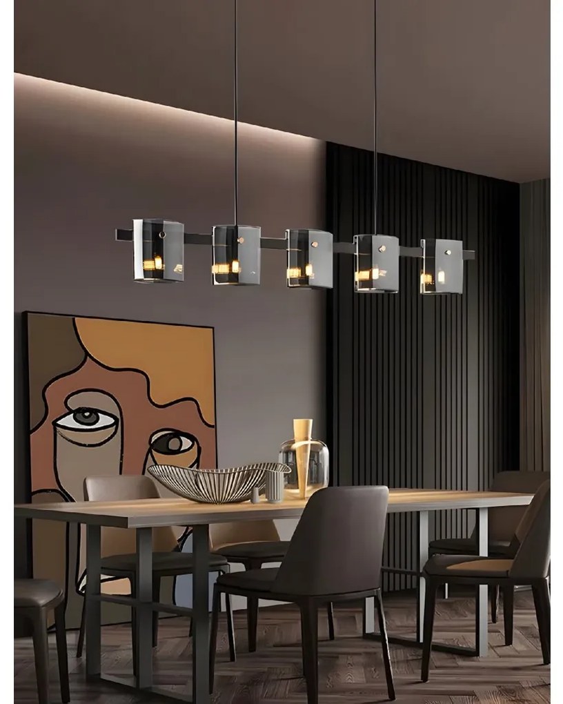 Toolight Stropní osvětlení Modern Black APP1706-5CP GREY