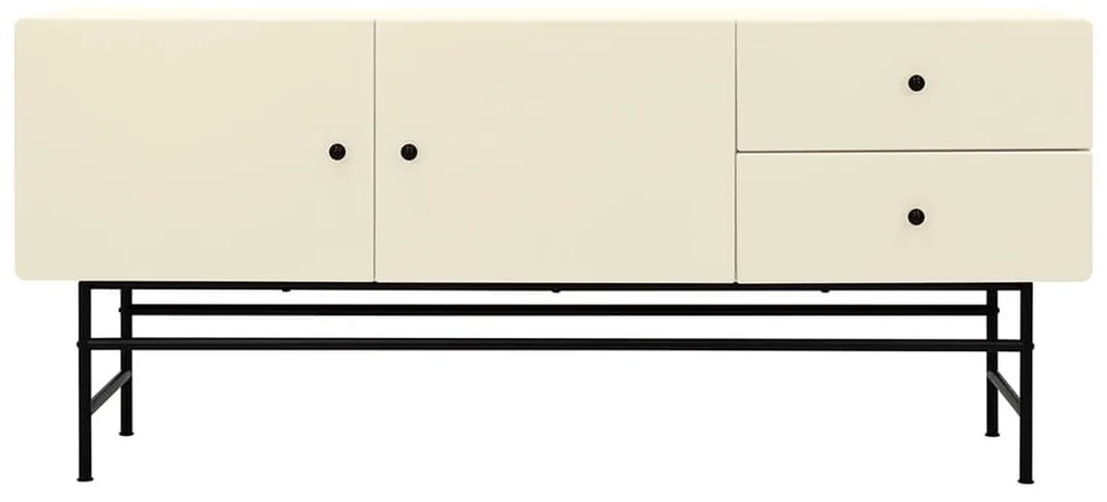 Komoda tailok 157 x 72 cm bílá MUZZA